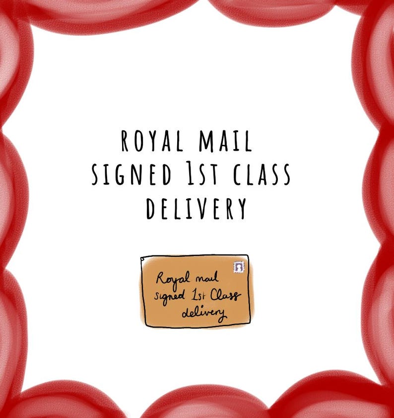 Faster Shipping Royal Mail 1st Class Signed Delivery - Etsy