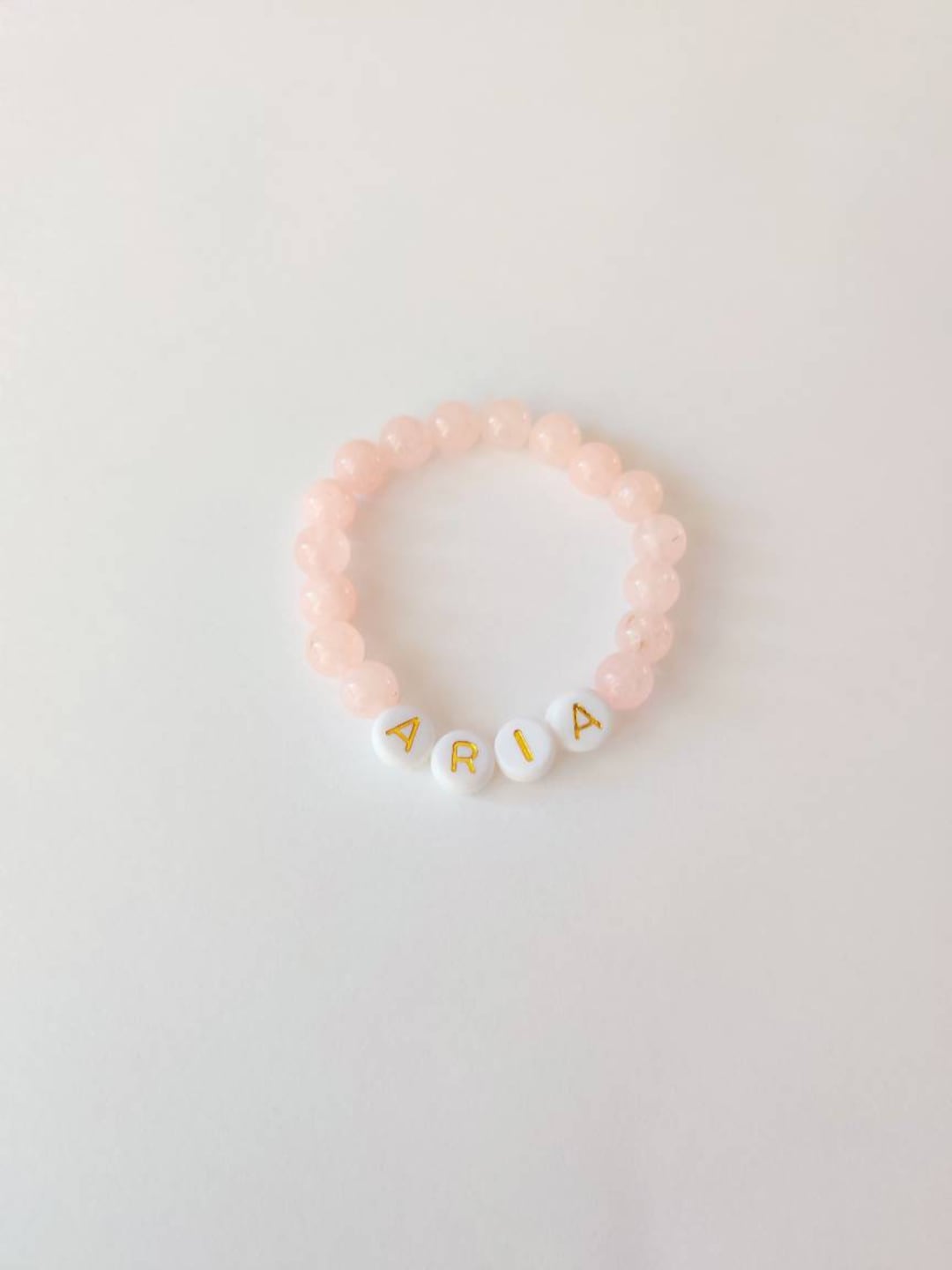 Pink Rose Baby Bracelet, Personalized Infant Bracelet, Baby Shower Gift ...