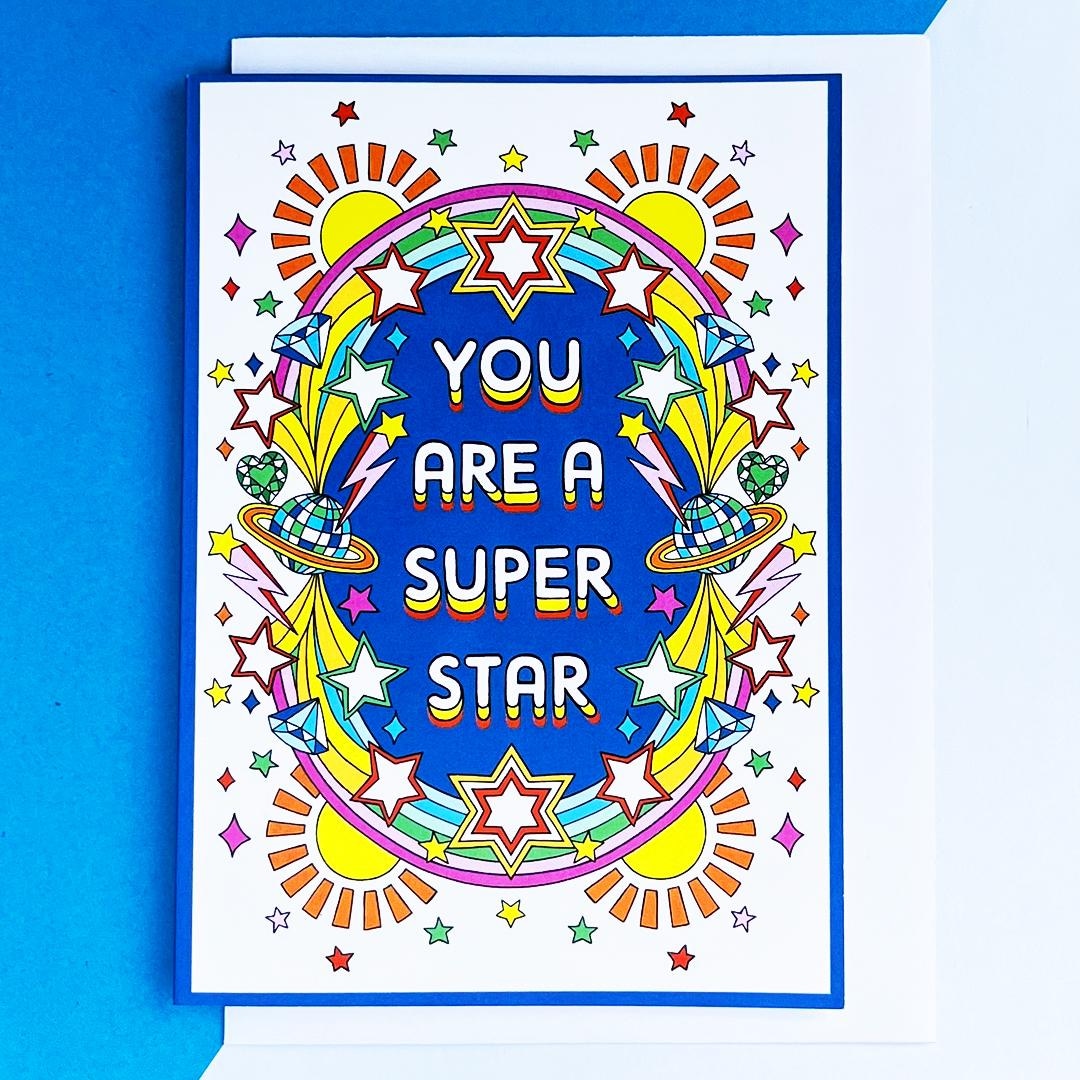 You Are A Superstar Card: Graduation, Teacher Thank You - Etsy UK