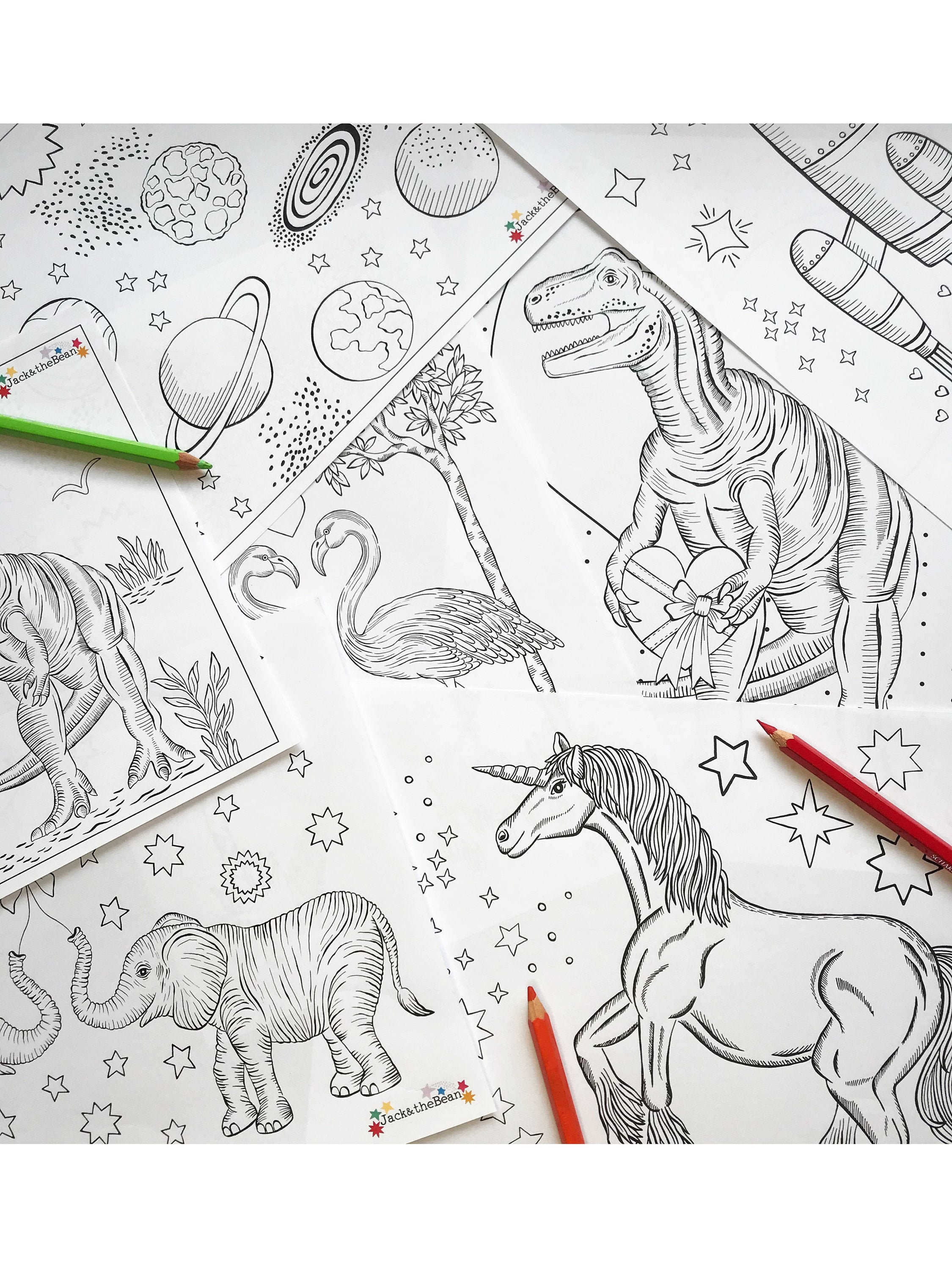 Bundle of Colouring Sheets Pack of Colouring Pages - Etsy UK