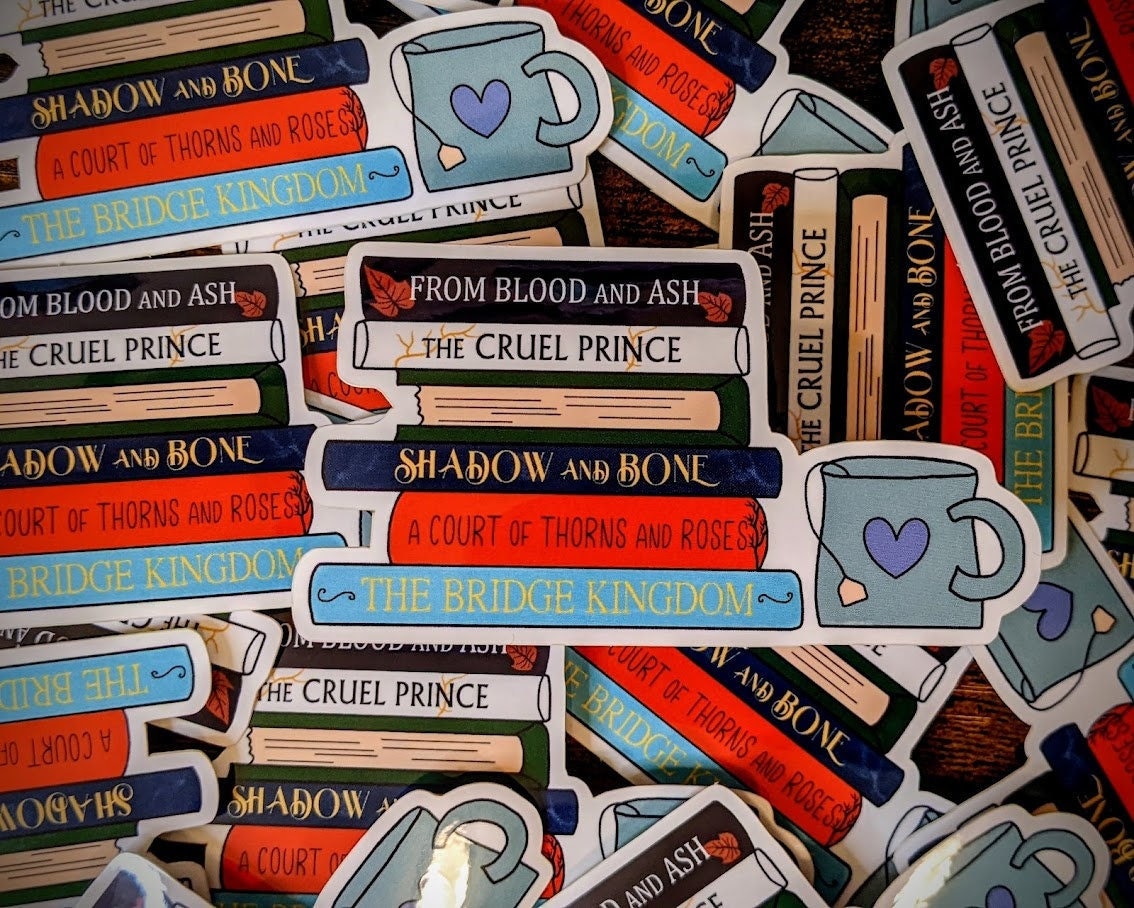 Book Sticker Booktok Sticker Bookstagram Sticker Fantasy - Etsy