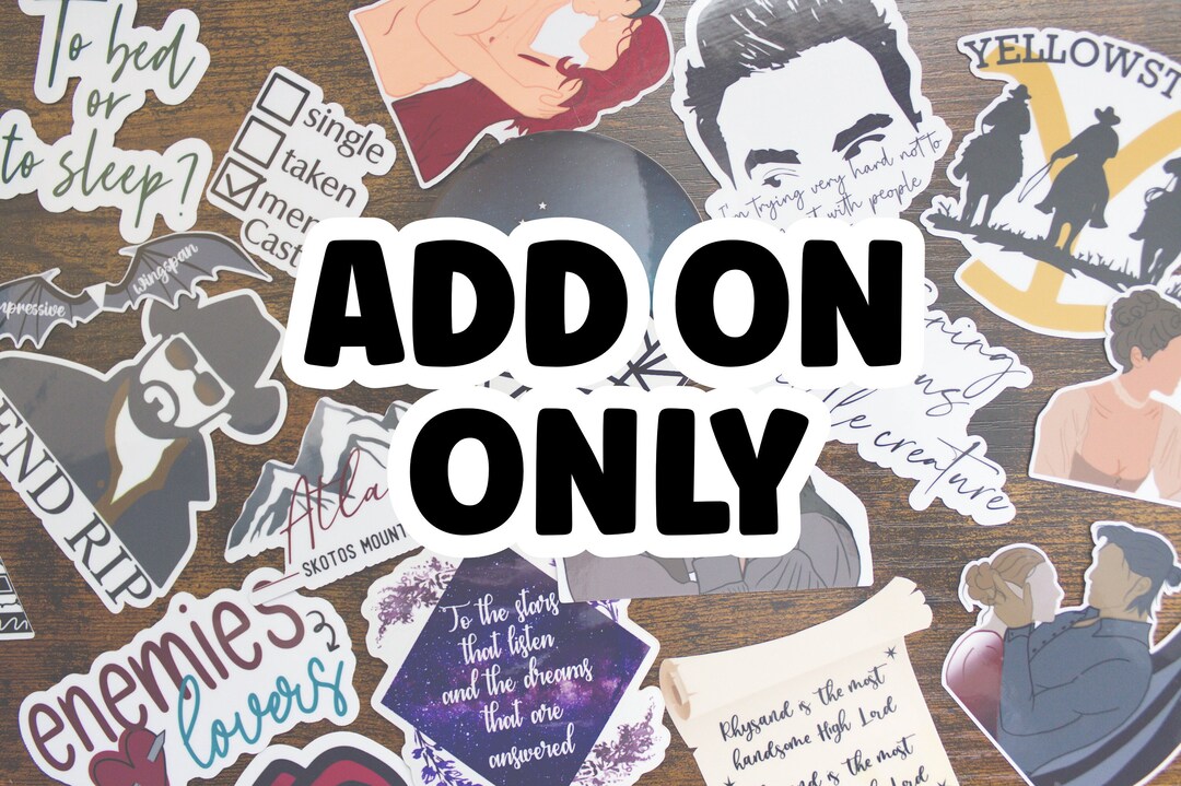 Flawed Stickers ADD ON ITEM Only Surplus Stickers Imperfect Bookmarks ...