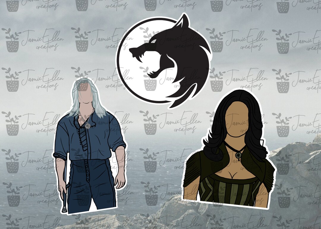 Witcher Stickers | Geralt Sticker | Yennifer Sticker | Vinyl Stickers ...