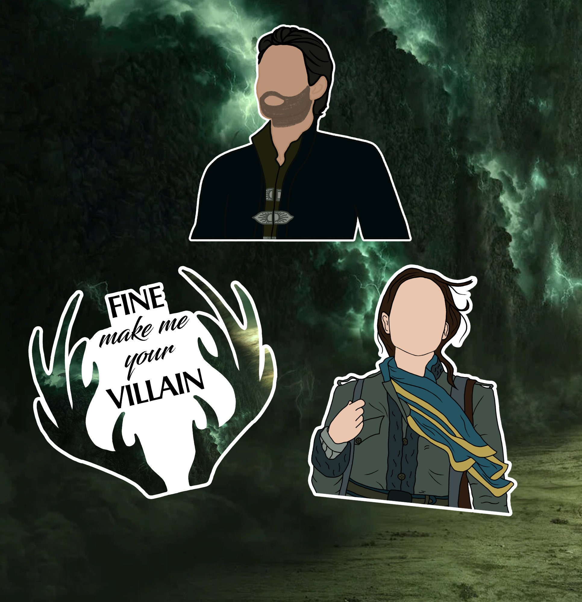 Shadow and Bone Stickers The Darkling Sticker General | Etsy