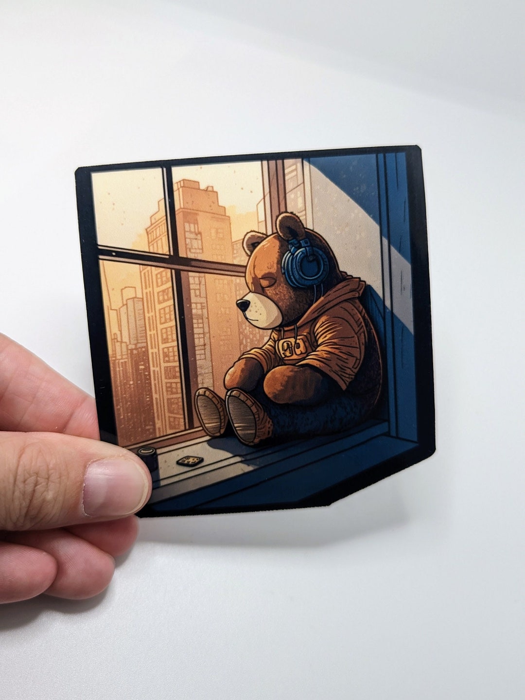 Chill Bear Sticker Digital Art Sticker Heyguybuddy Sticker Cozy Bear ...