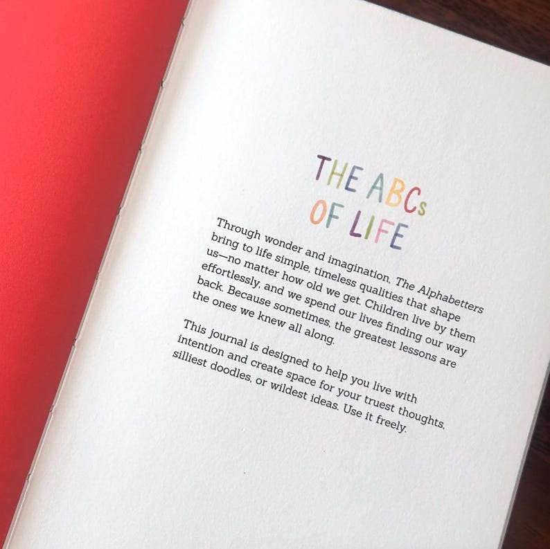 Mindfulness Alphabet Kids Journal | Social Emotional Learning - Etsy