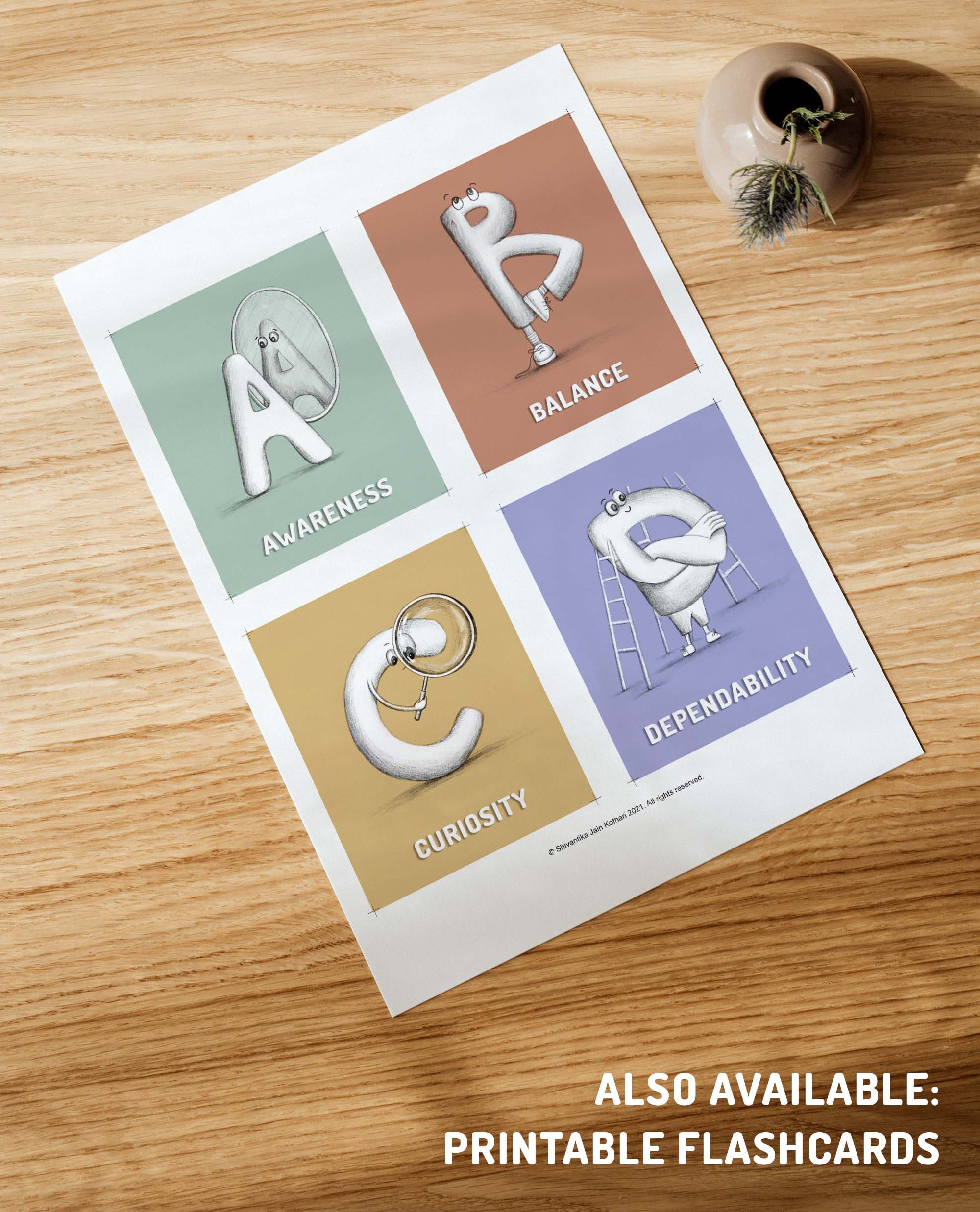 Meaningful Alphabet Poster | Kids Nursery Decor (digital Download) - Etsy