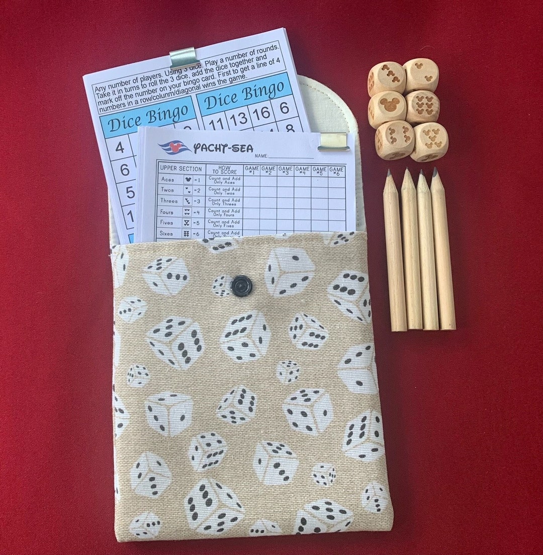 Handmade Dice Game Set: Laser Engraved, Travel Pouch - Etsy