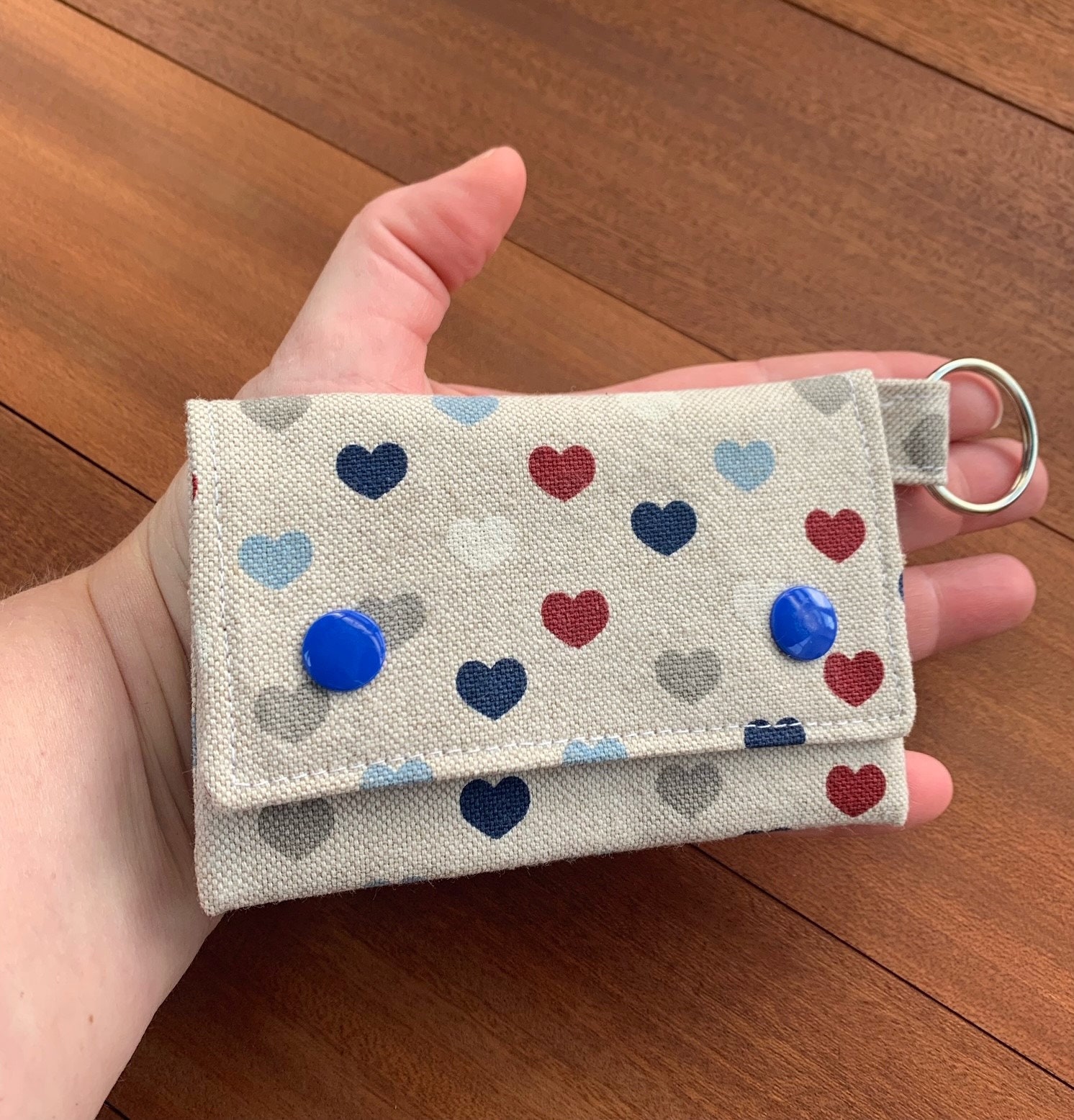 Slim Fabric Wallet, Small Ladies Card Wallet, Credit Card Wallet - Etsy