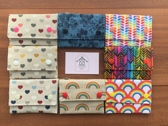 Slim Fabric Wallet Small Ladies Card Wallet Credit Card - Etsy
