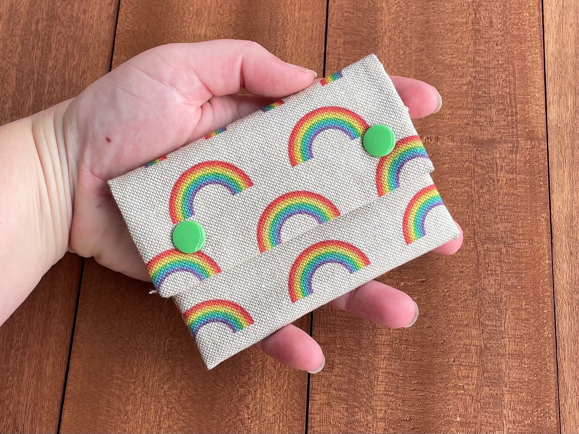 Slim Fabric Wallet, Small Ladies Card Wallet, Credit Card Wallet - Etsy