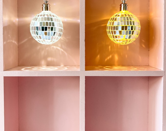 1/6 Scale Motorized Disco Mirror Ball. With Two RGB LED Spot Reflectors ...