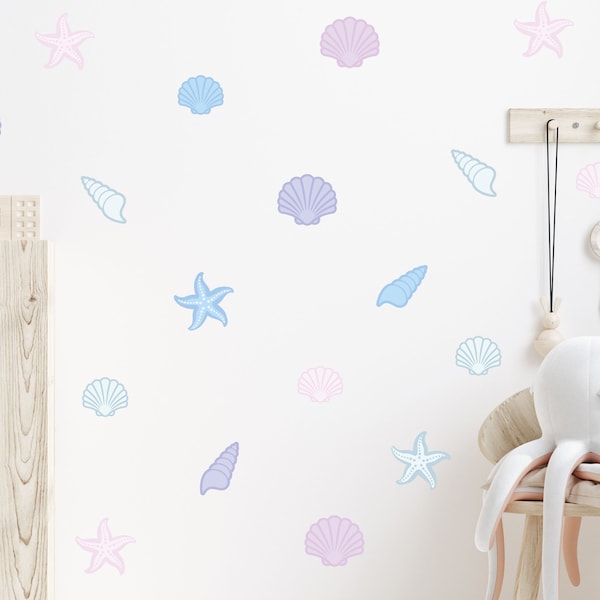 Seashell Wall Decals - Etsy