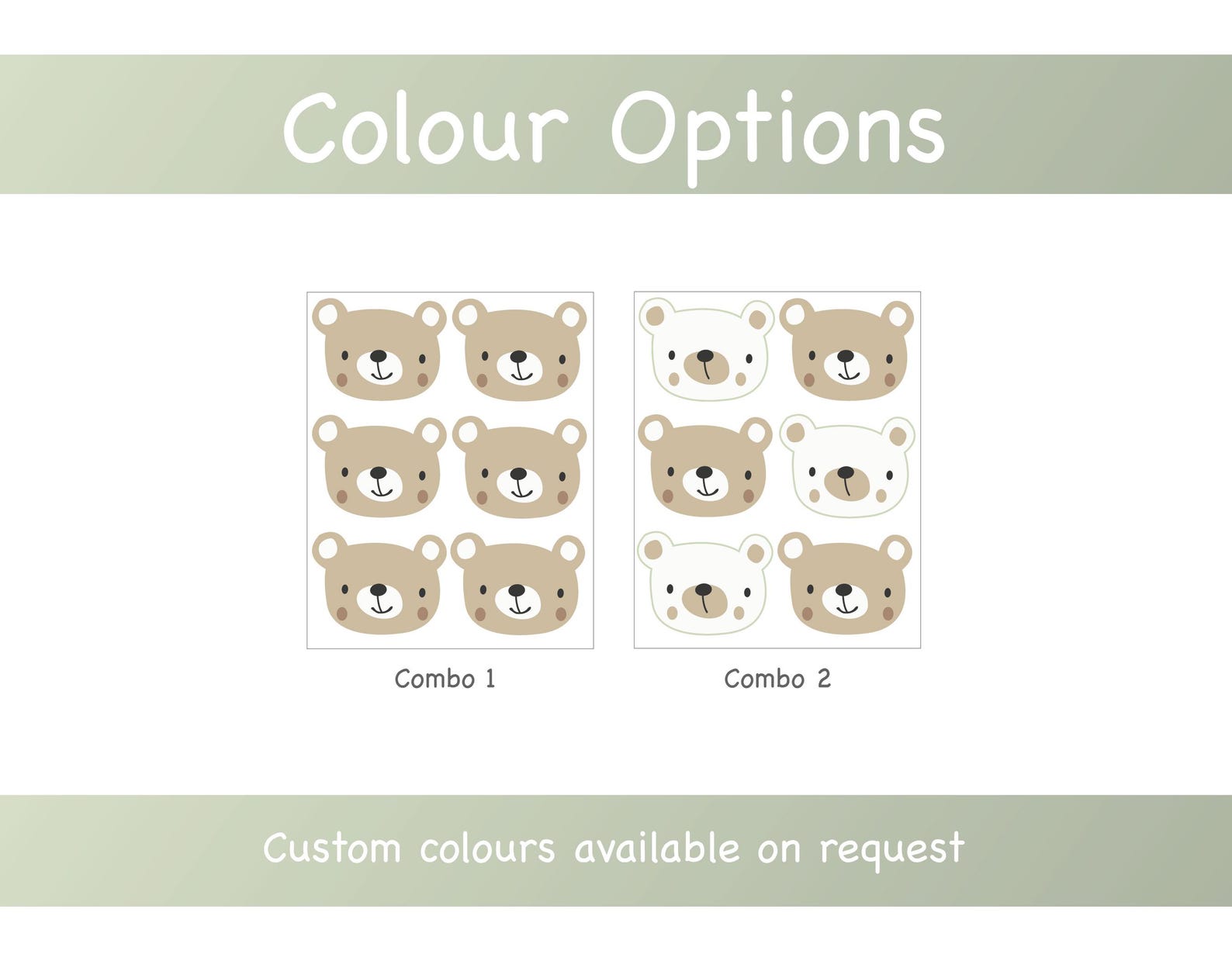 Teddy Bear Wall Decal Stickers | Children's Nursery Wall Art | Playroom ...