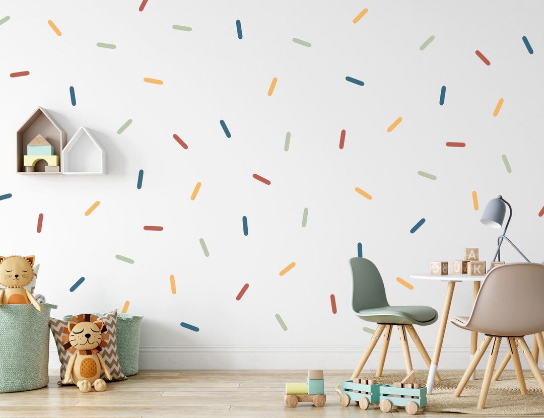 Sprinkle Confetti Wall Sticker Decals | Children's Nursery Wall Art ...