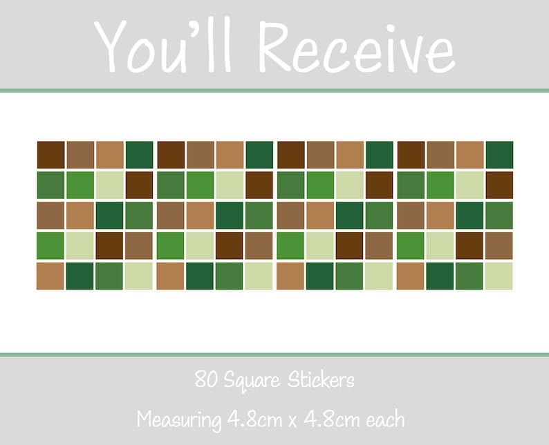 Pixel Block Square Wall Sticker Minecraft Inspired Sticker - Etsy