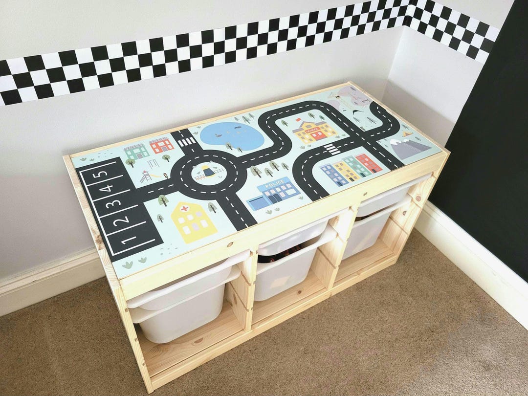 Road Map Furniture Sticker IKEA Trofast Scandi Style | Children's Road ...