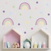 Pastel Rainbow and Polka Dot Wall Sticker Decals - Etsy