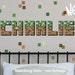 Pixel Block Room Border Wall Sticker | Minecraft Inspired Sticker ...
