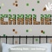Pixel Block Square Wall Sticker | Minecraft Inspired Sticker | Gamer ...