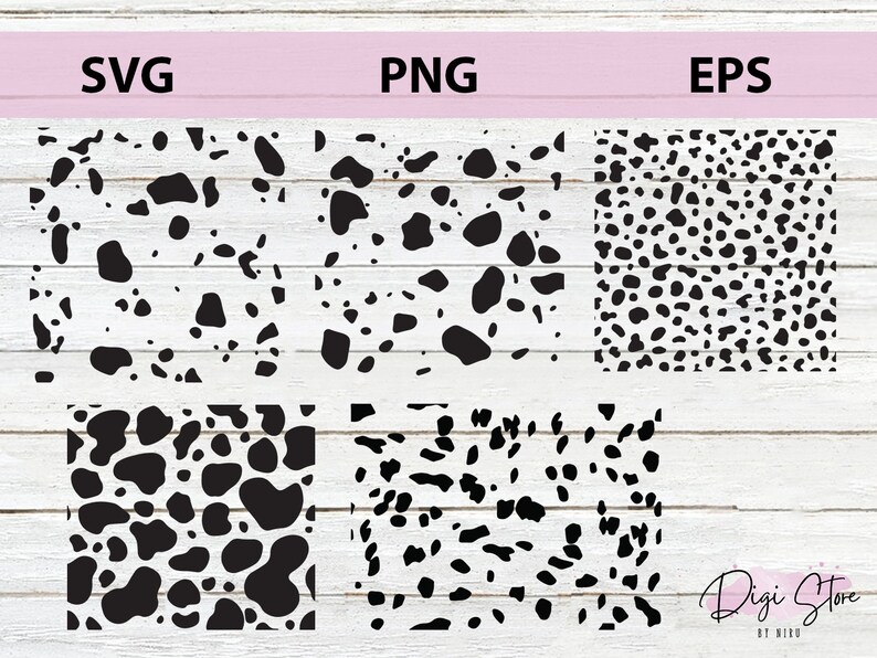 5 Dalmation Spots Svg Bundle Dalmation Spots Clipart - Etsy