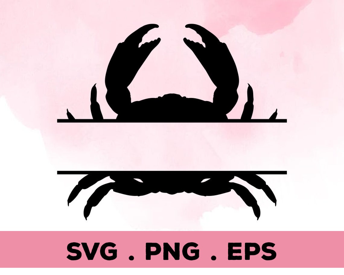 Crab Monogram Svg Crab Svg Seafood Svg Crab Svg File for Cricut Crab ...