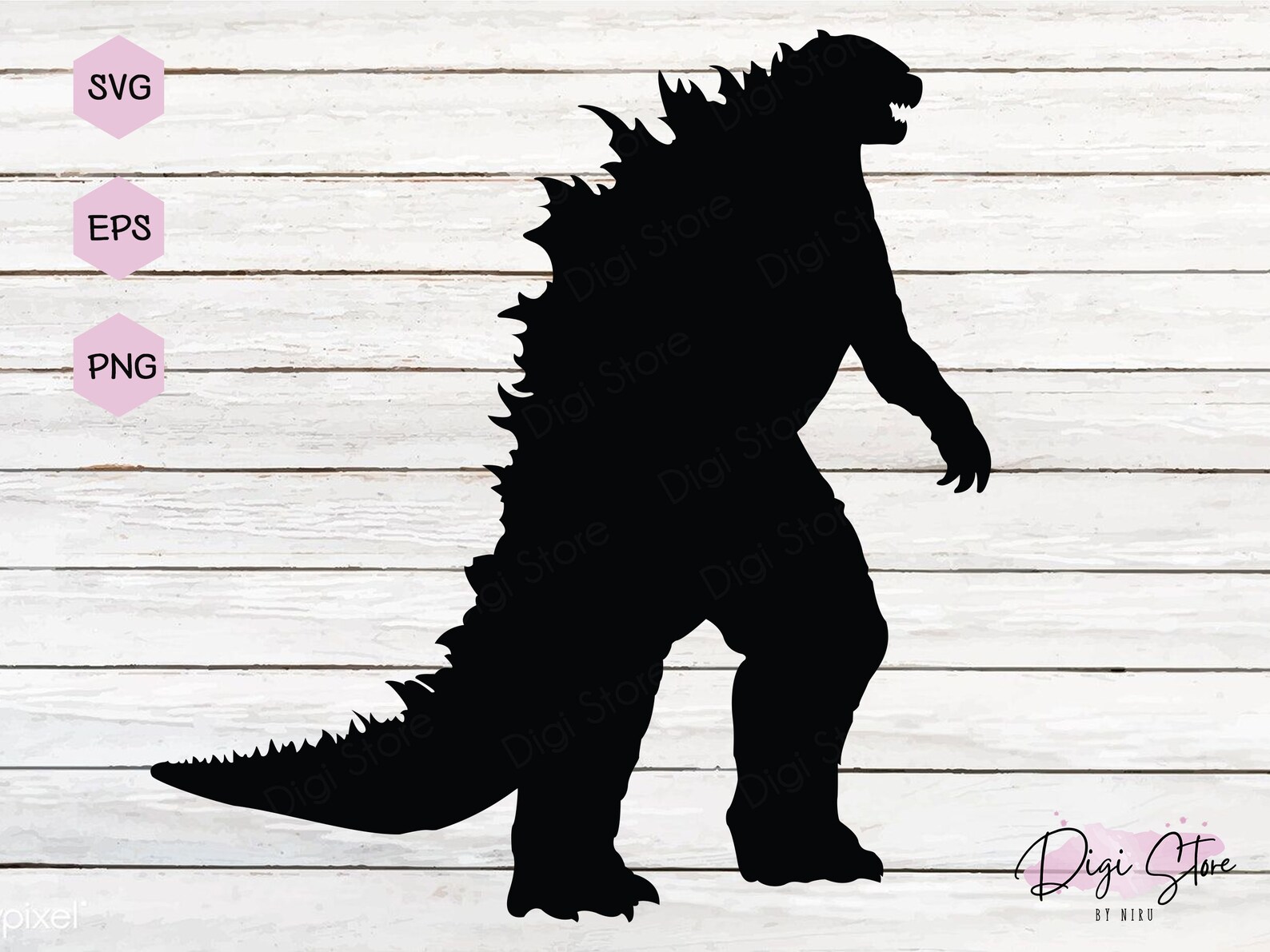 Godzilla Svg for Cricut Godzilla Silhouette Svg Godzilla Cut File Svg ...