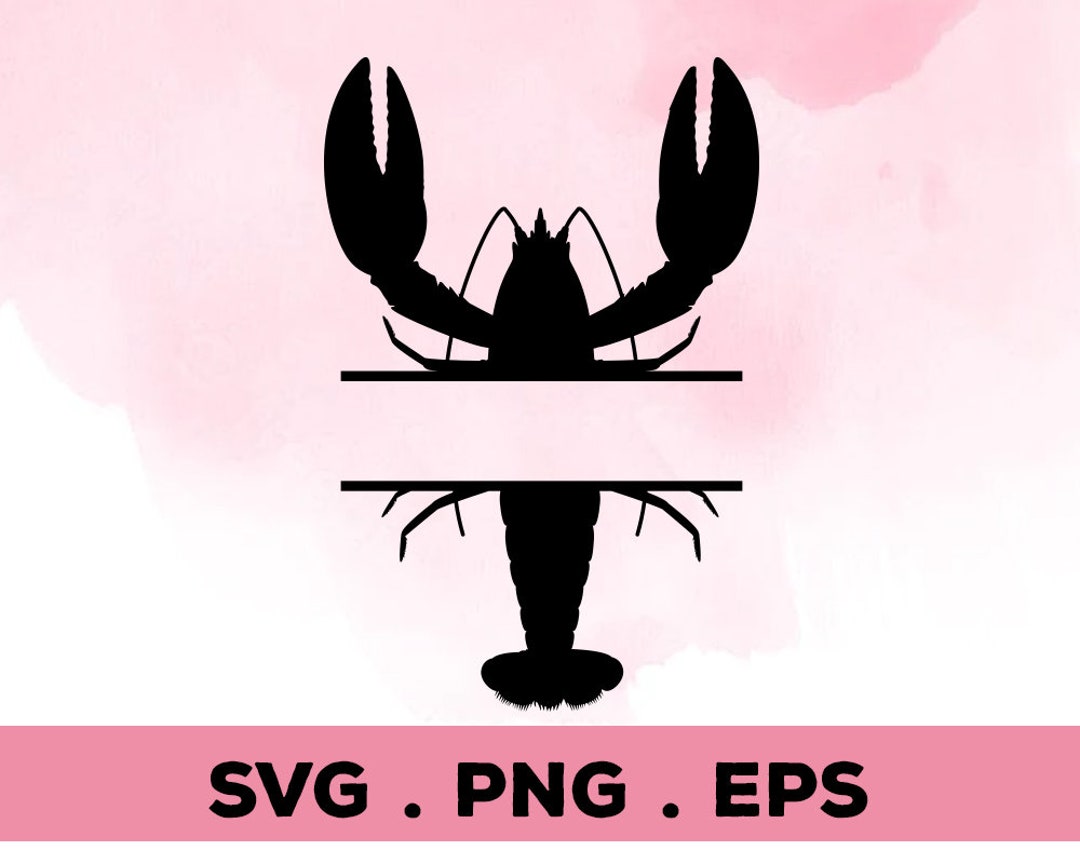 Lobster Monogram Svg | Lobster Svg | Lobster Cricut Cutting File ...