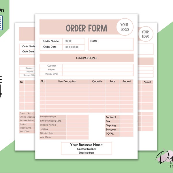 Word Order Form - Etsy