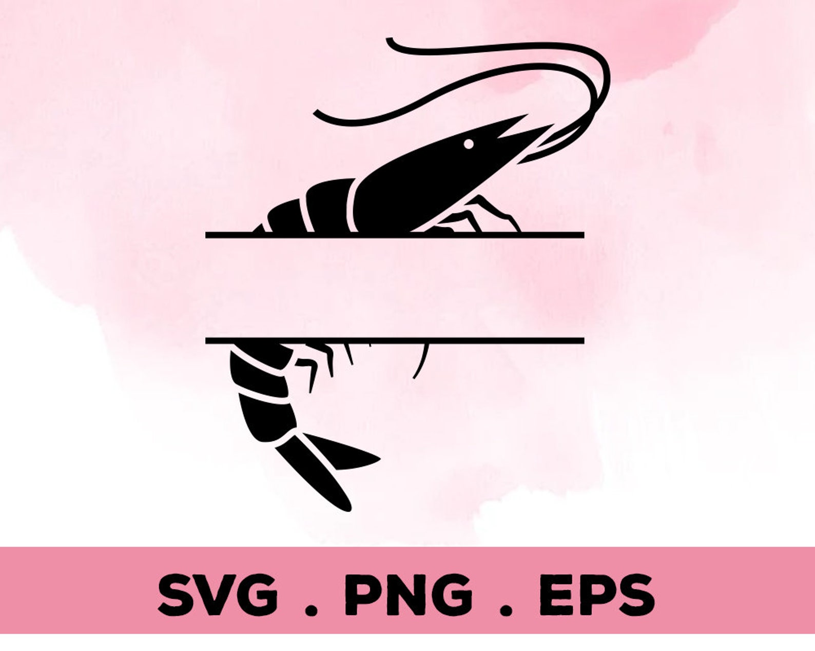 Shrimp Monogram Svg | Shrimp Svg | Seafood Svg | Summer Svg | Shrimp ...