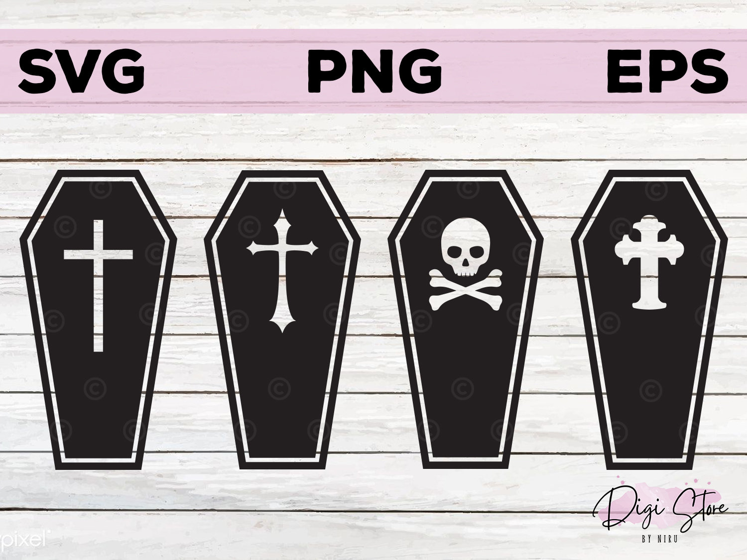 Coffin Svg Coffin Box Svg Bundle Halloween Coffin Svg Coffin Svg Bundle ...