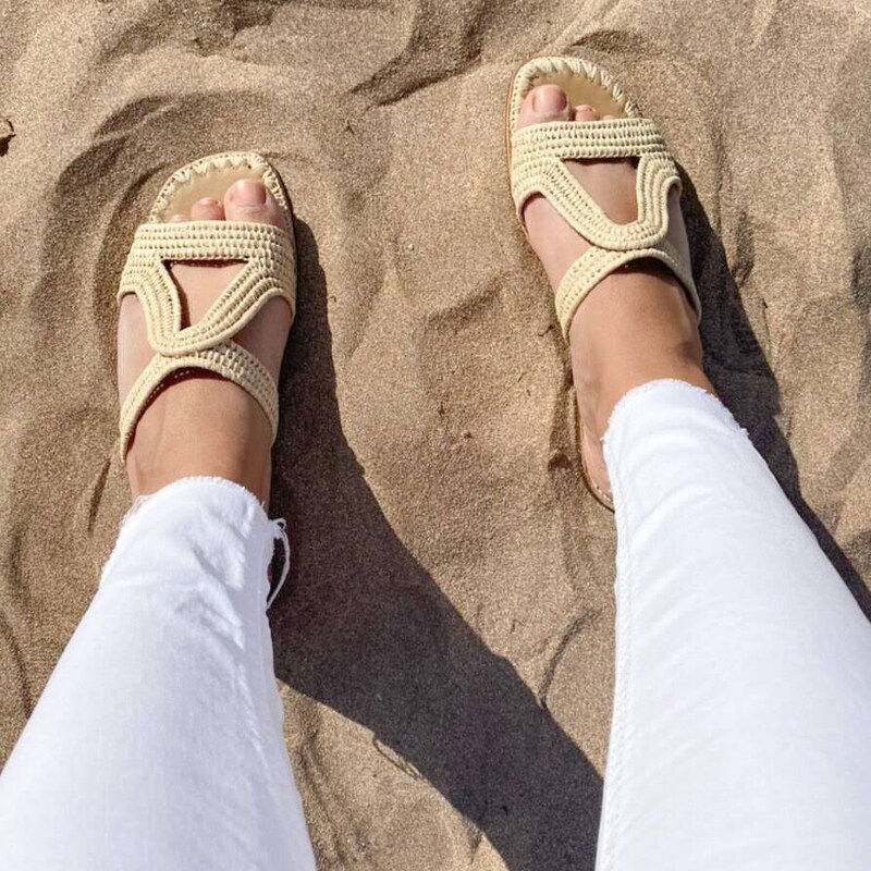 Raffia Sandals - Etsy