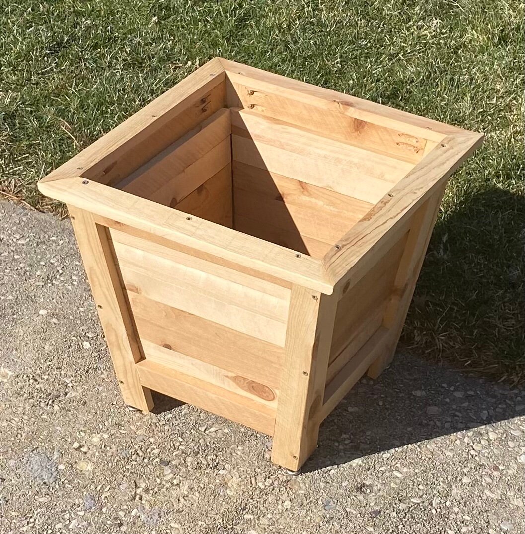 Planter, Cedar Planter, Slatted Planter, Garden Box Flower Box - Etsy