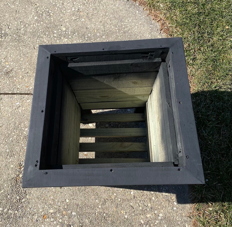 Planter, Cedar Planter, Slatted Planter, Garden Box Flower Box - Etsy