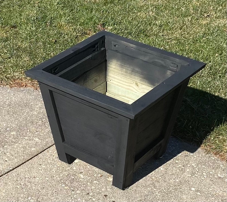 Planter, Cedar Planter, Slatted Planter, Garden Box Flower Box - Etsy