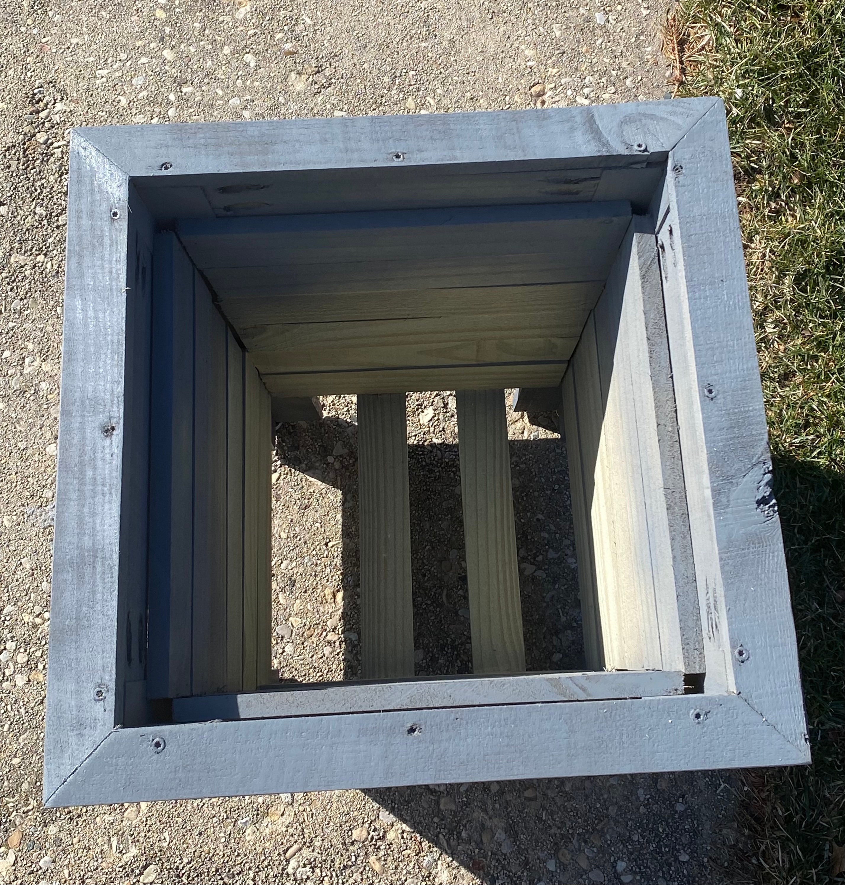 Planter, Cedar Planter, Slatted Planter, Garden Box Flower Box - Etsy