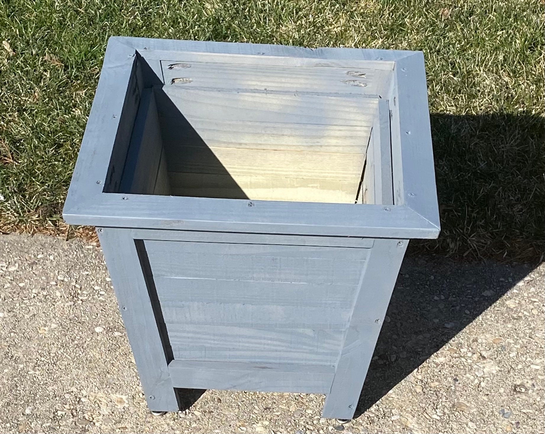 Planter, Cedar Planter, Slatted Planter, Garden Box Flower Box - Etsy