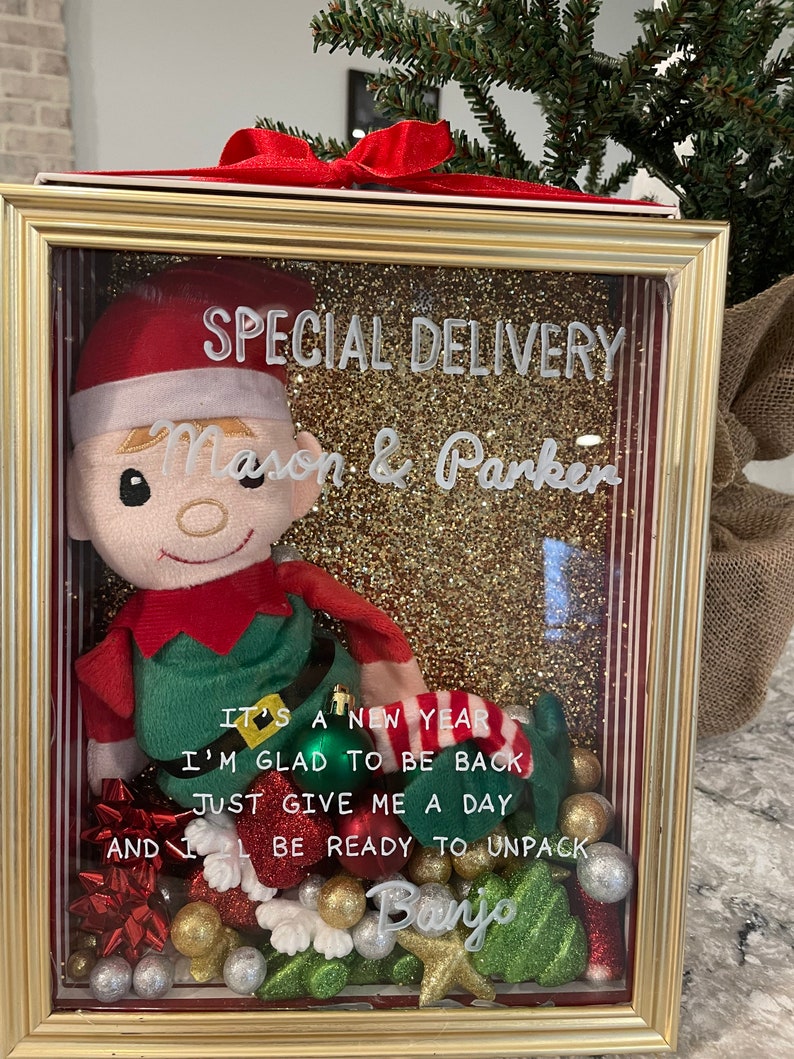 Personalized Elf Arrival Box Christmas Elf Holiday Elf - Etsy