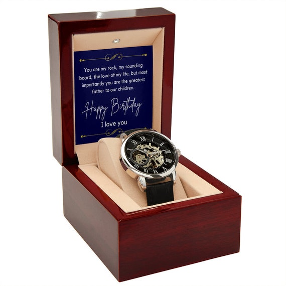 Happy Birthday Watch for Husband Amazing Father Love of My - Etsy