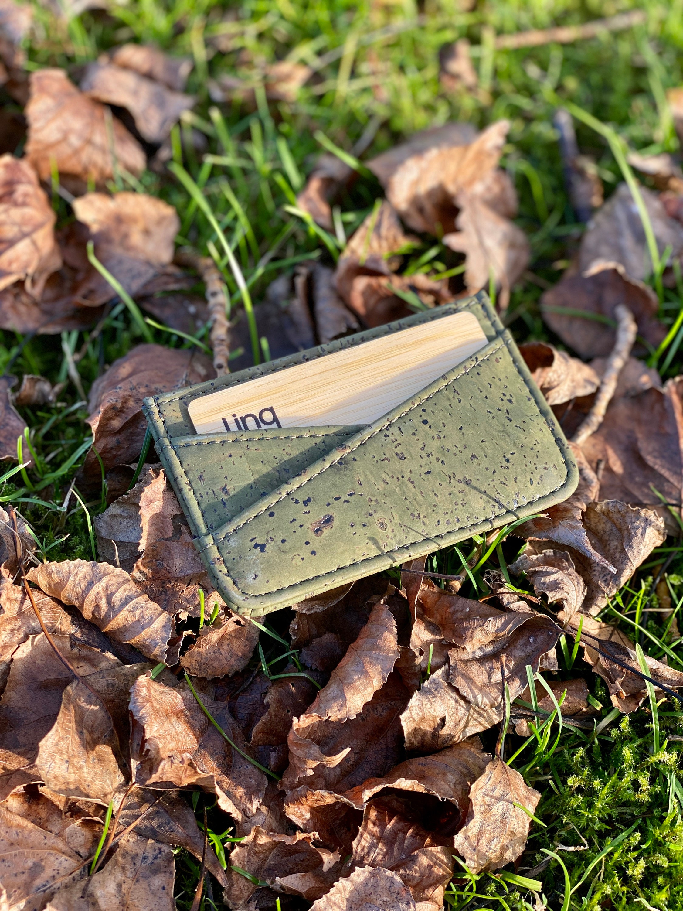 Cork Card Holder cork Wallet Slim Mens Wallet Cork Leather - Etsy