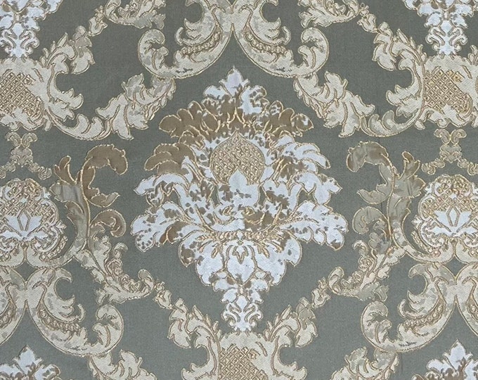 Damask Fabric Rococo Serpentine 1f by Muhlenkott Victorian Era Red Foil ...