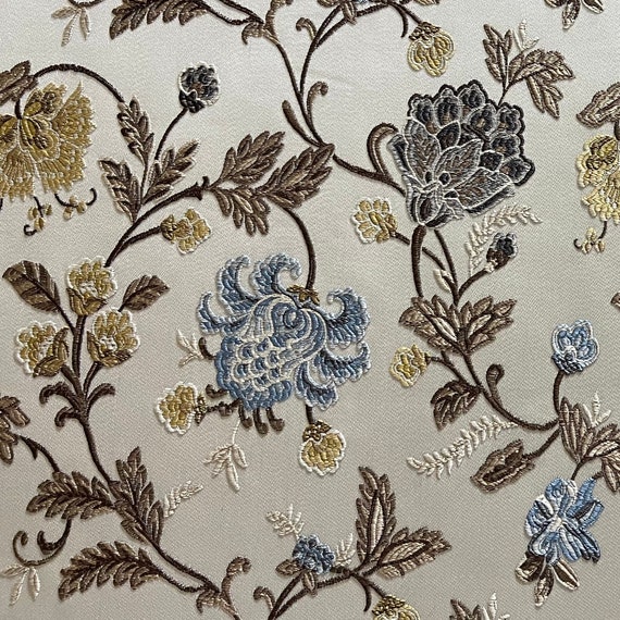 Jacquard Floral Designs Red Premim Pure Silk Chiffon Fabric With