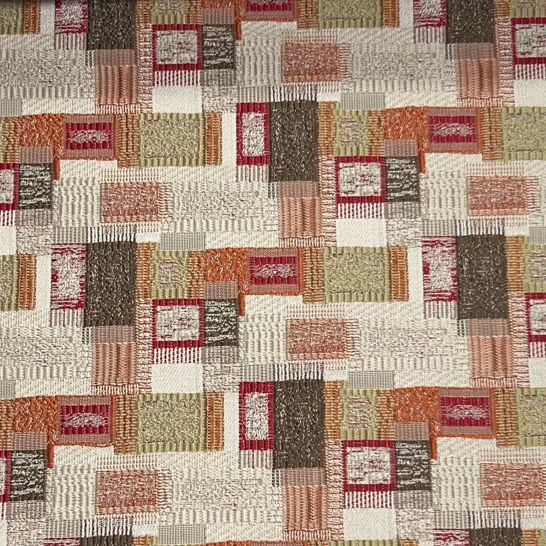 Premium Brocade Jacquard Abstract Rug Design Antique Fabric Upholstery ...