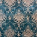Stone Blue Damask Velvet Fabric: Upholstery & Curtains - by the Yard - Etsy