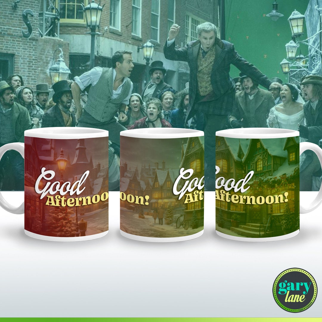 Good Afternoon Spirited Movie Coffee Mug, Holiday Apple Will Ferrell ...