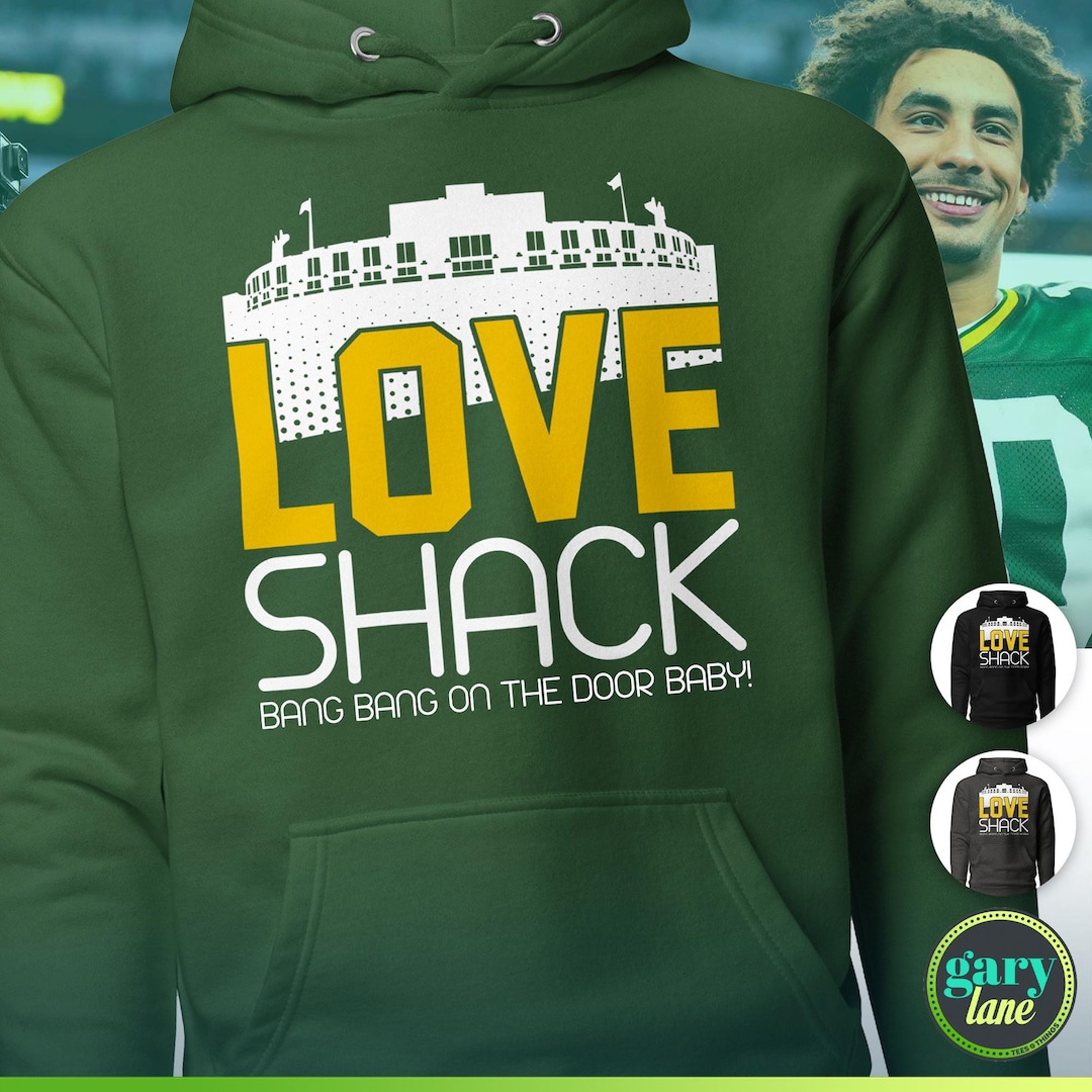 Jordan Love Shack Green Bay Packers Unisex Hoodie, Lambaeu Field Hooded ...