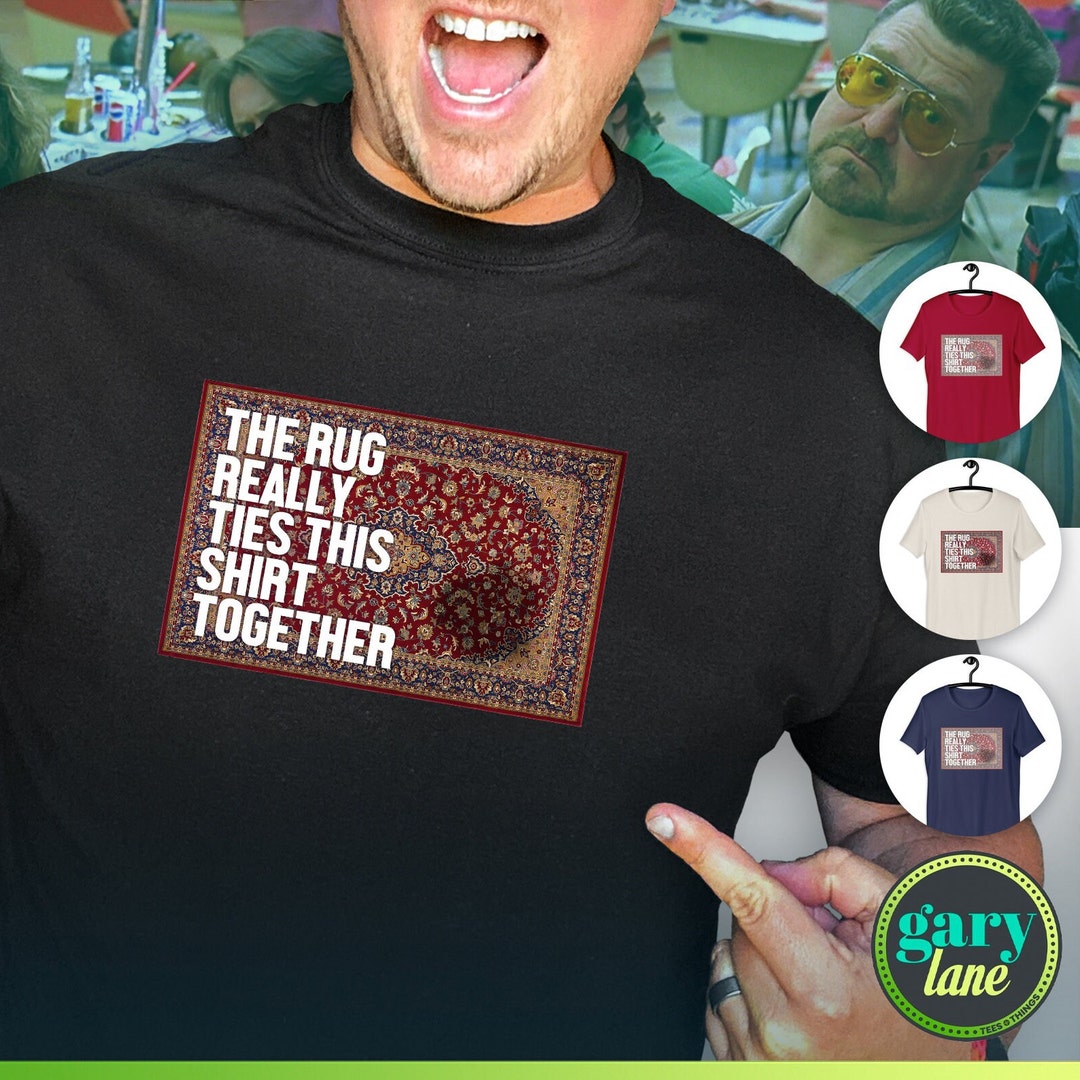 Big Lebowski Rug Shirt, Persian, Gift for Coen Brothers Fan, the Dude ...