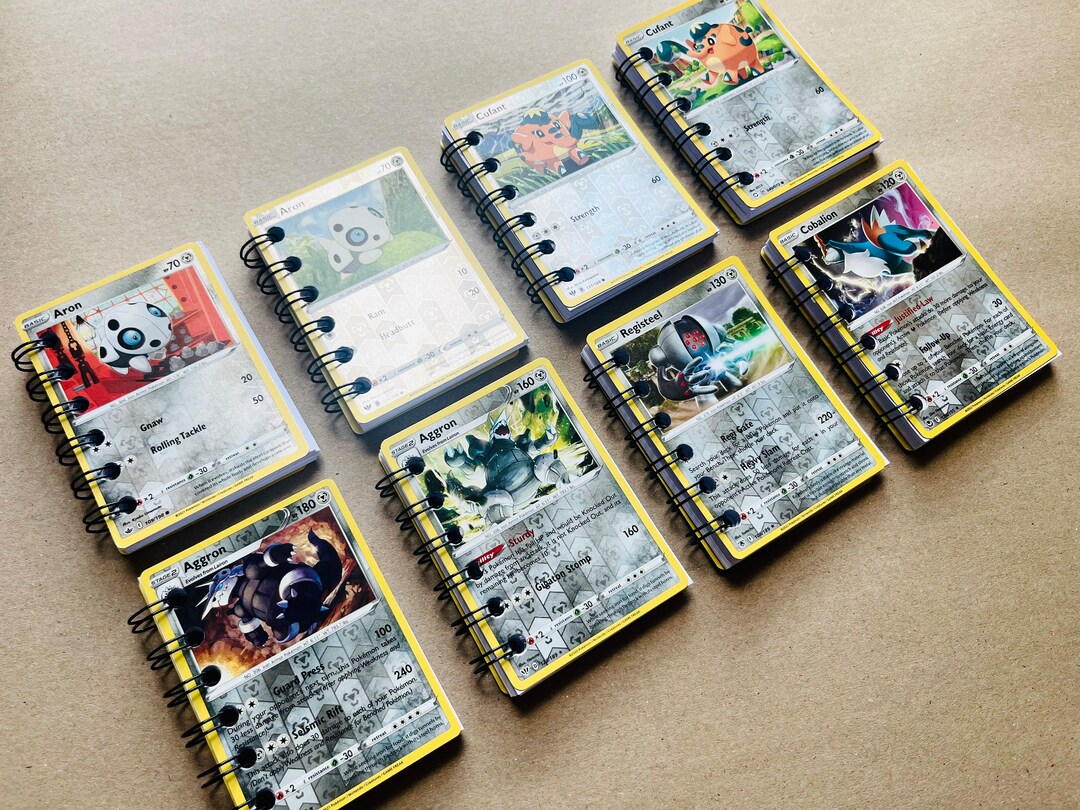 Reverse Holographic Steel Shiny Pokémon Card Notebook/pocketbook. Ideal ...