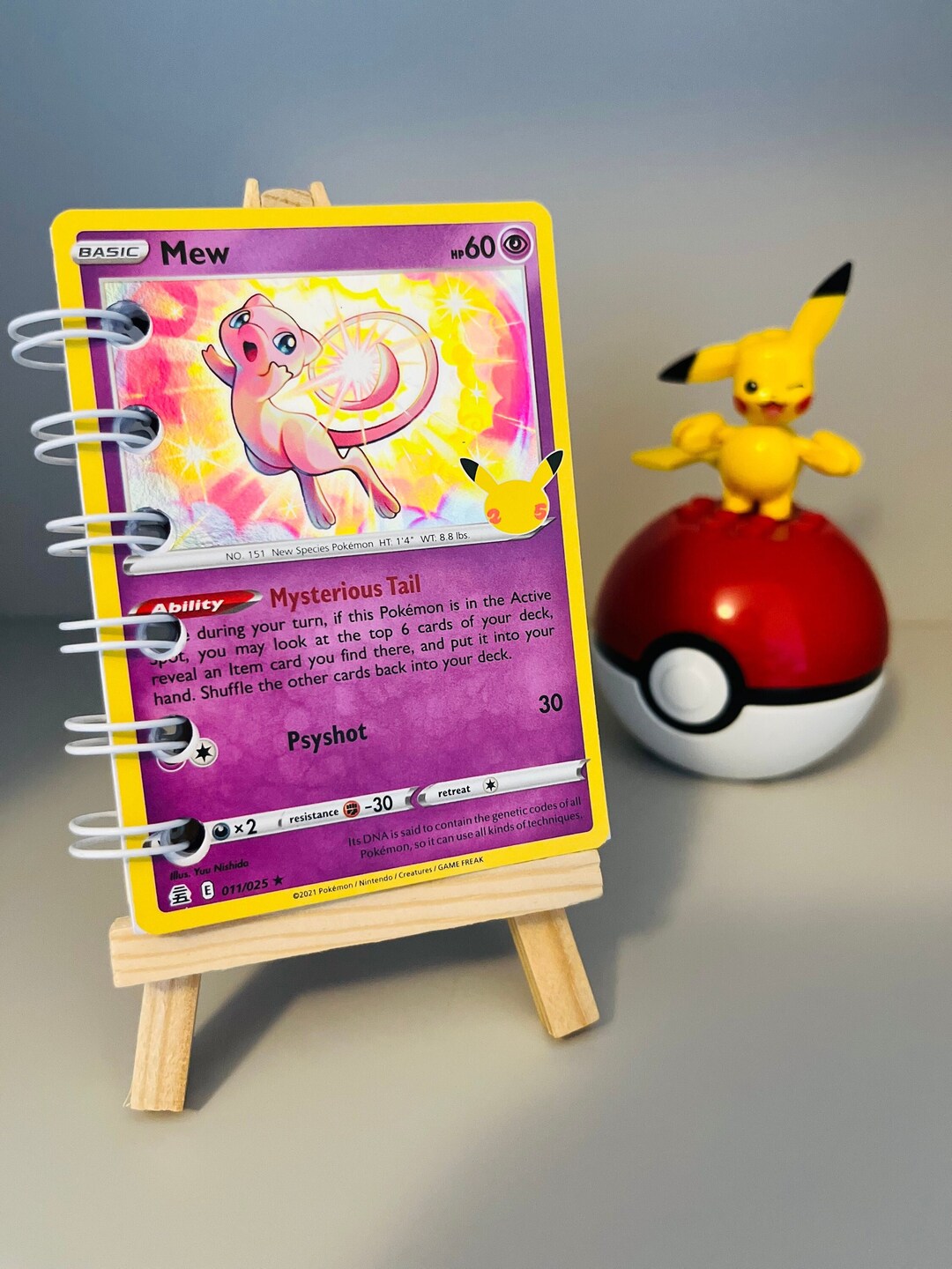 Holographic Pokémon Card Notebook/pocketbook. Ideal for Gift, Stocking ...