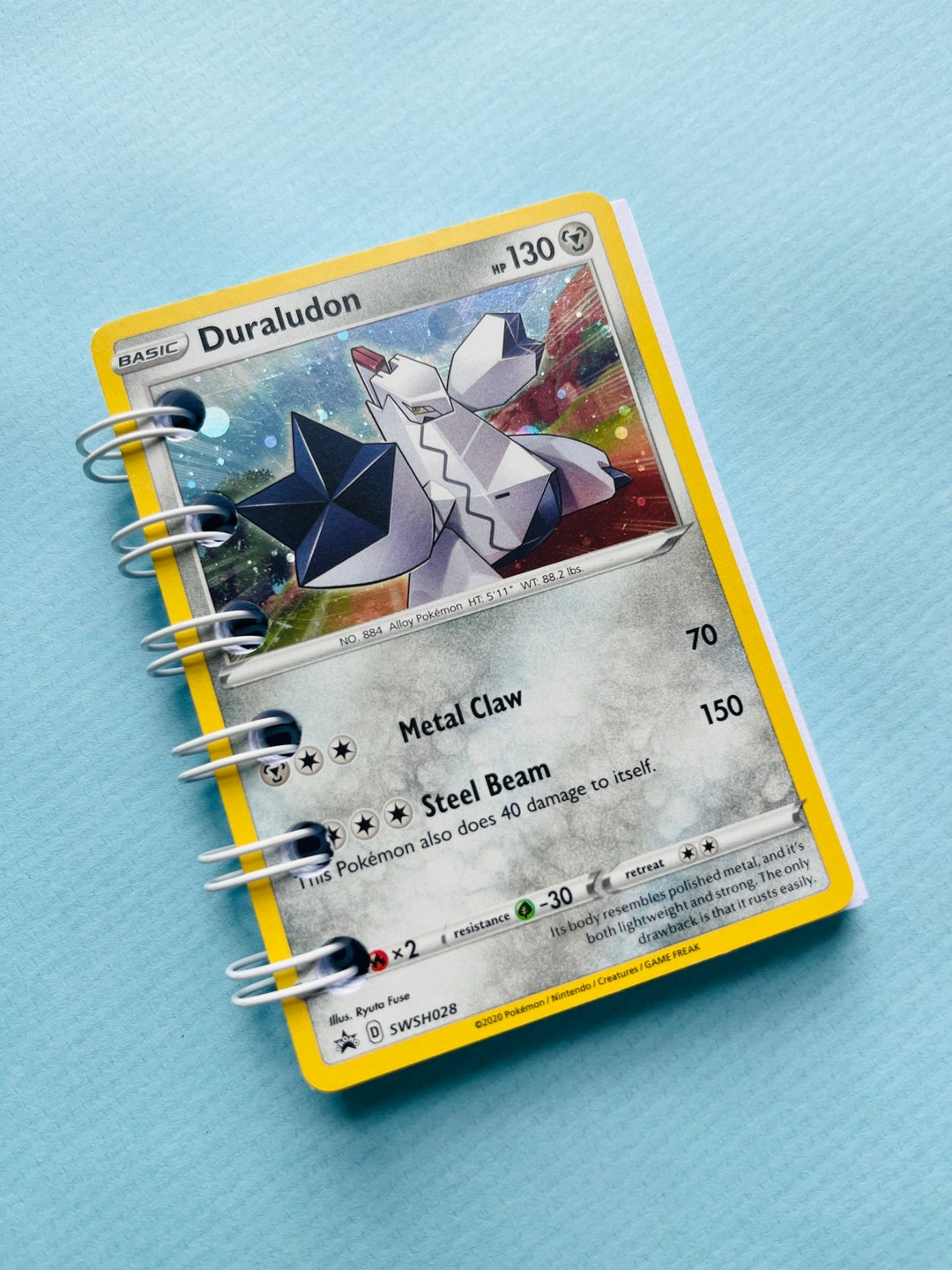Duraludon Shiny Pokémon Card Notebook/pocketbook. Ideal for Gift ...